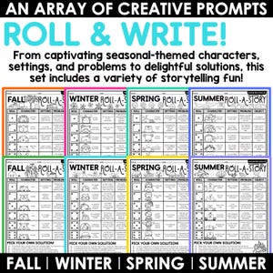 Writing Prompts for Kids Creative Writing Prompts Worksheets Roll and ...