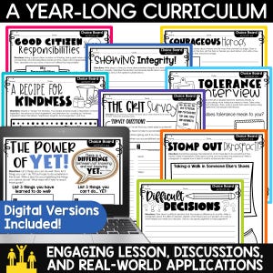 Character Education Social Emotional Learning Activities SEL Social ...