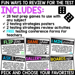 Test Taking Strategies & Motivational Games | Classroom Test Prep ...