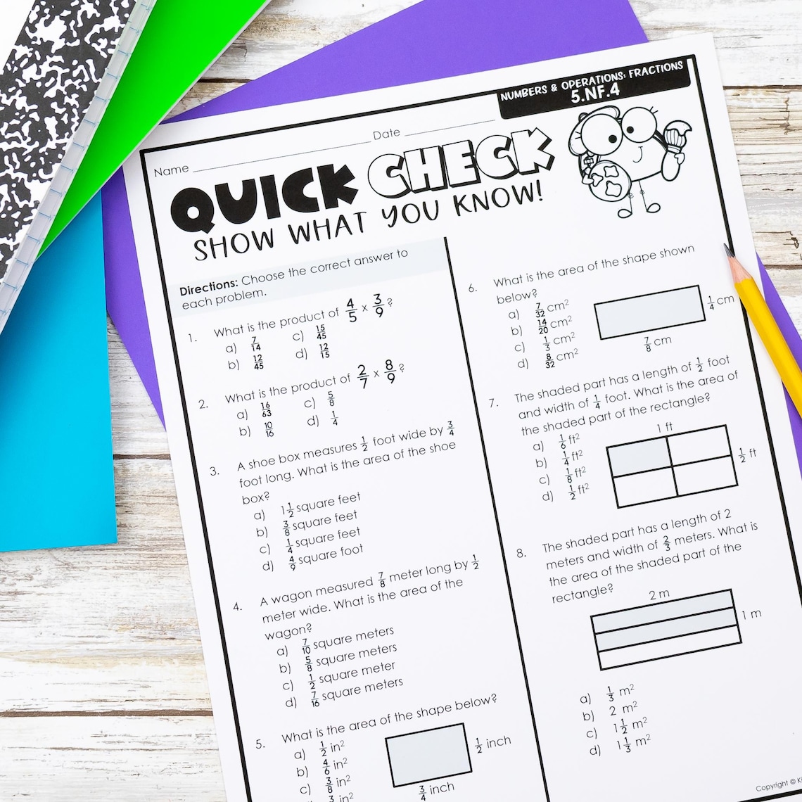 5th Grade Math Worksheet, 5th Grade Math Printable, Fifth Grade Math ...