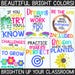 Motivational Posters for Classroom | Bright Decor Rainbow Classroom ...