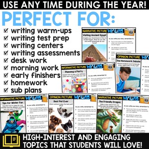 Picture Writing Prompts for Kids Creative Writing Prompts Worksheets ...