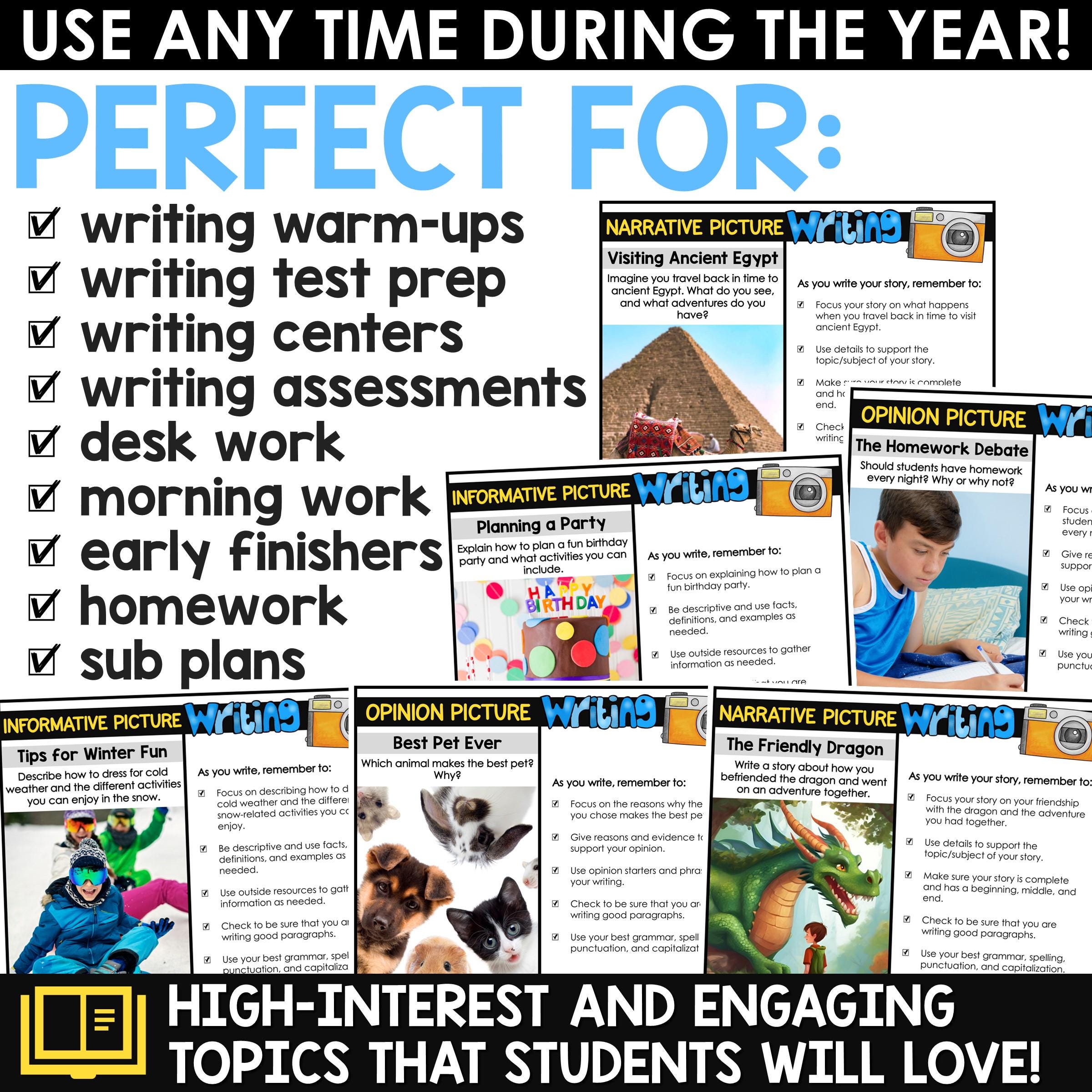 Picture Writing Prompts for Kids Creative Writing Prompts Worksheets ...