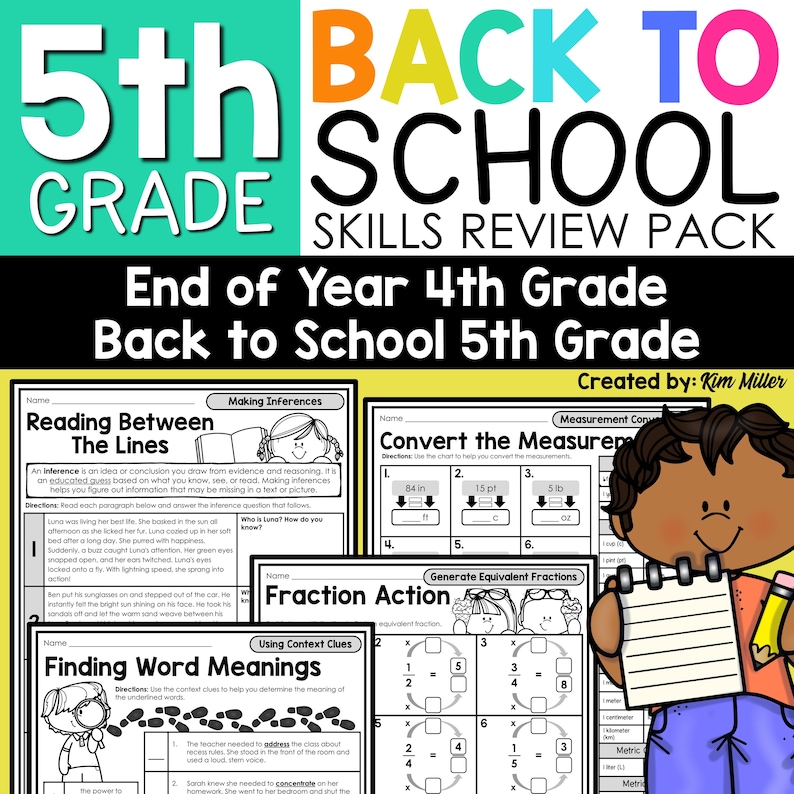 Back to School Activities for Teachers 5th Grade | First Week of School ...