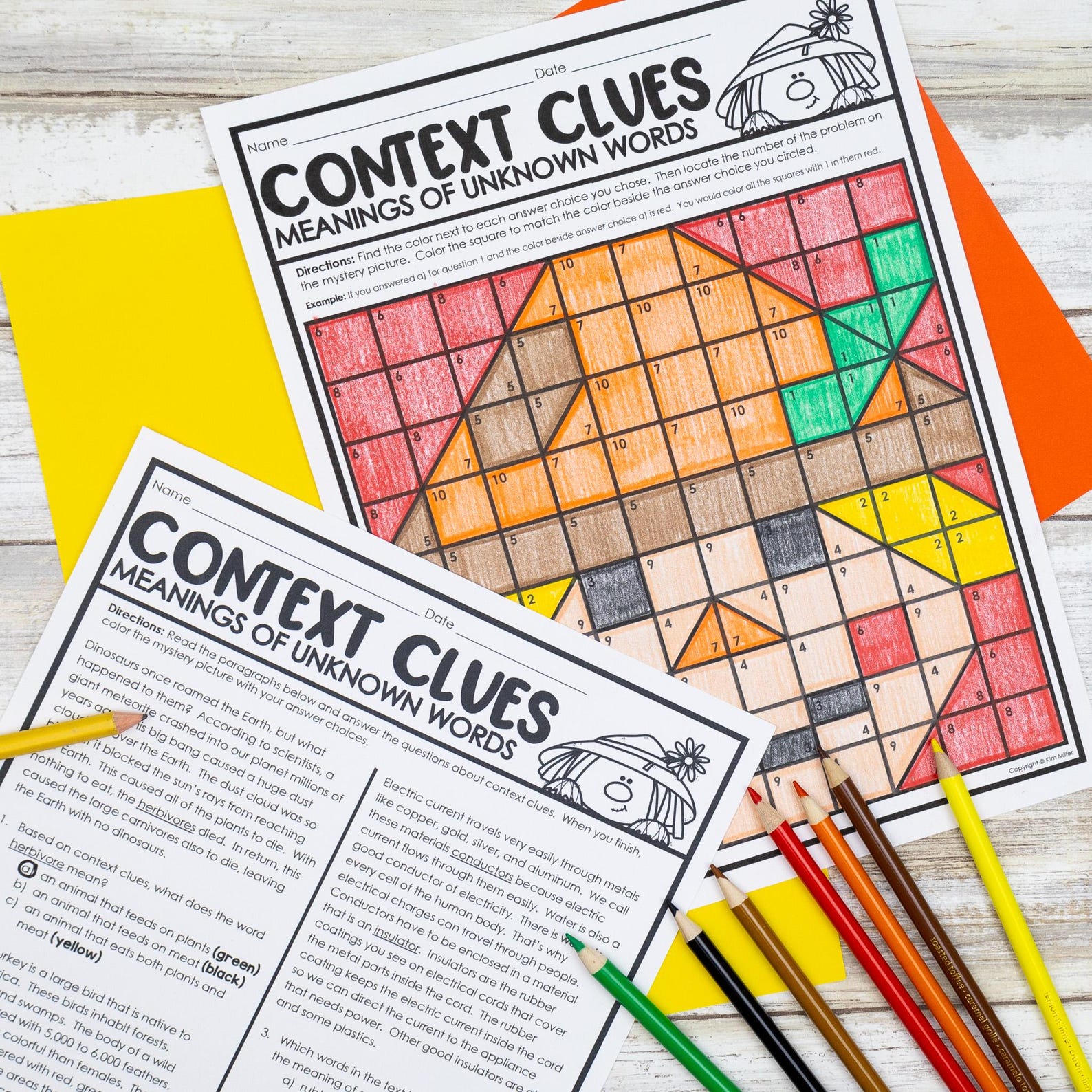 Fall Autumn Reading Comprehension Passages Worksheets Printables 4th ...