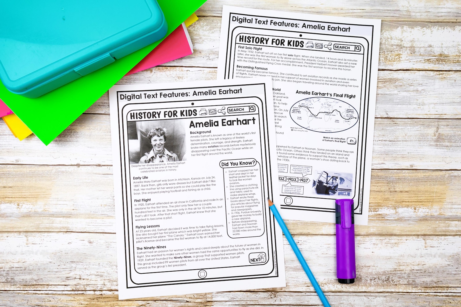 Nonfiction Text Features Worksheets, Informational Text, Reading ...