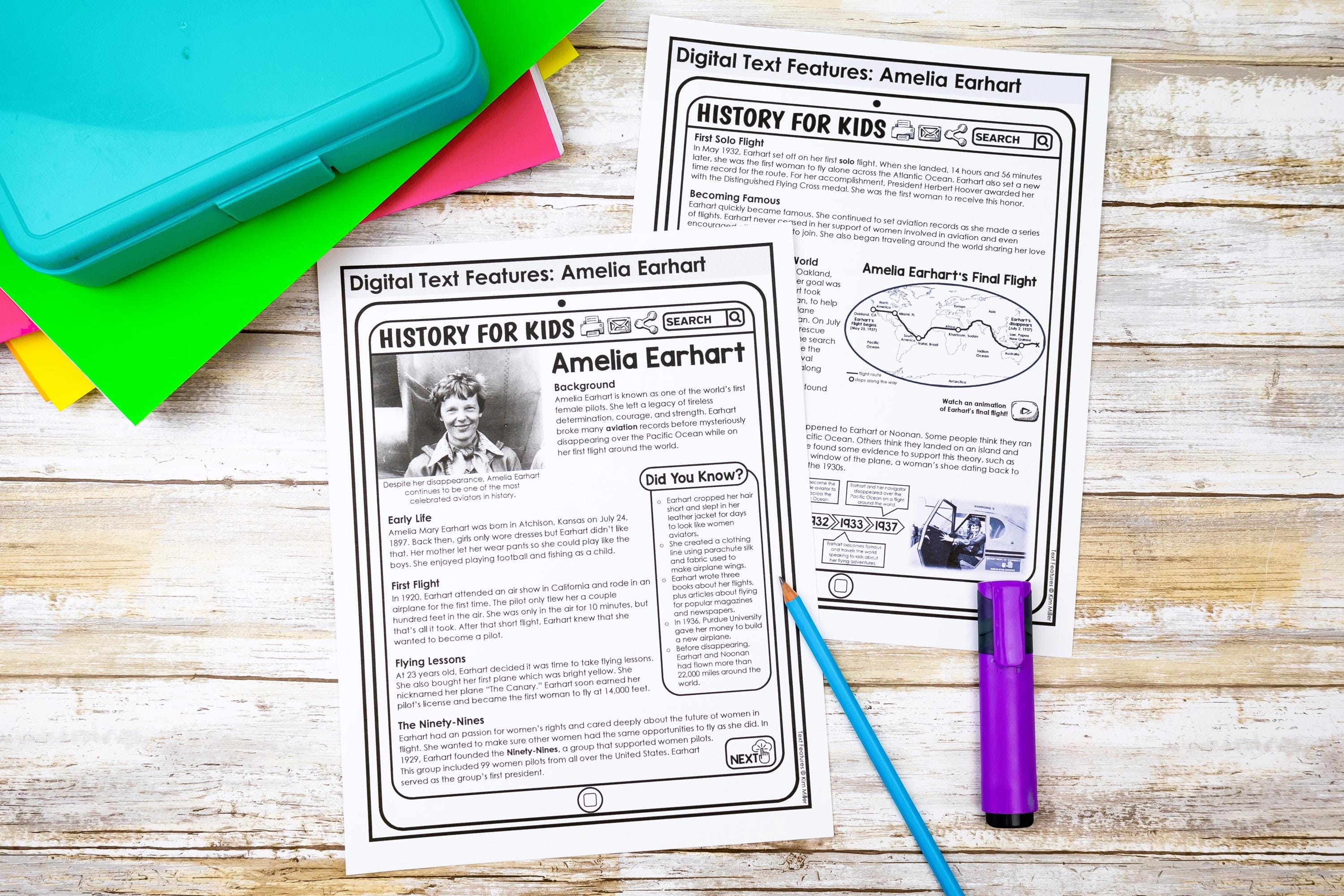Nonfiction Text Features Worksheets, Informational Text, Reading ...