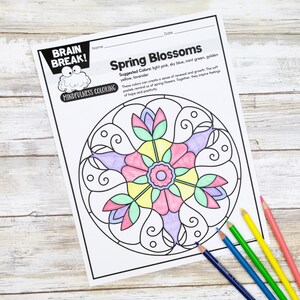 Mindfulness Coloring Pages Activities for Kids | Coloring Pages for ...