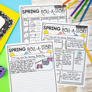 Writing Prompts for Kids Creative Writing Prompts Worksheets Roll and ...