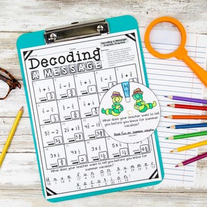 End of the Year Activities Reading Math Worksheets 4th 5th Grade Last ...