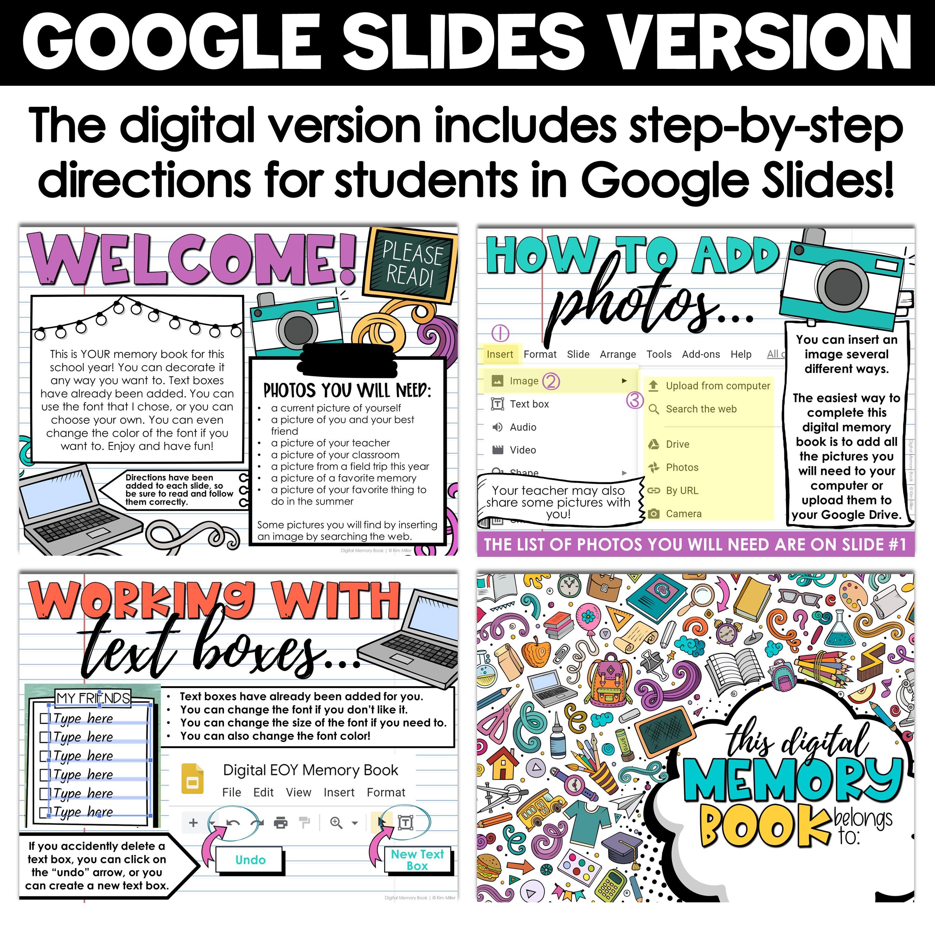 End of the Year Memory Keepsake Book 2nd 3rd 4th 5th Grade | Last Week ...