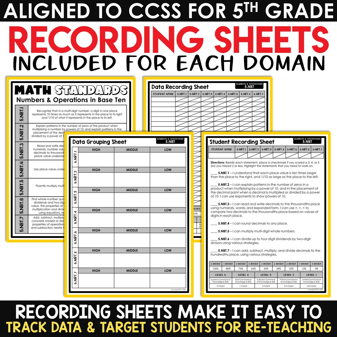 5th Grade Math Worksheet, 5th Grade Math Printable, Fifth Grade Math ...