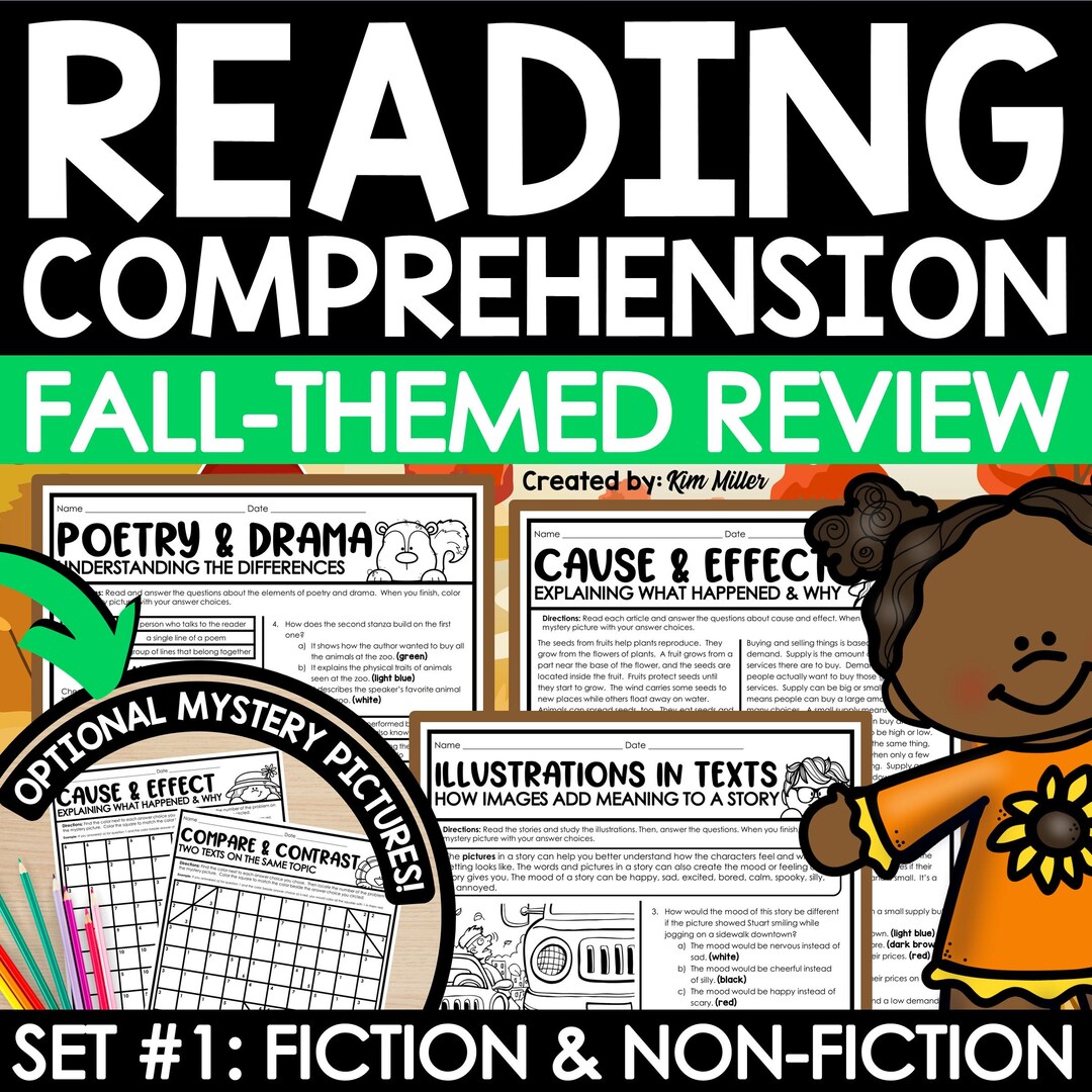 Fall Autumn Reading Comprehension Passages Worksheets Printables 3rd ...