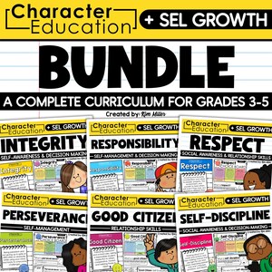Character Education Social Emotional Learning Activities SEL Social ...