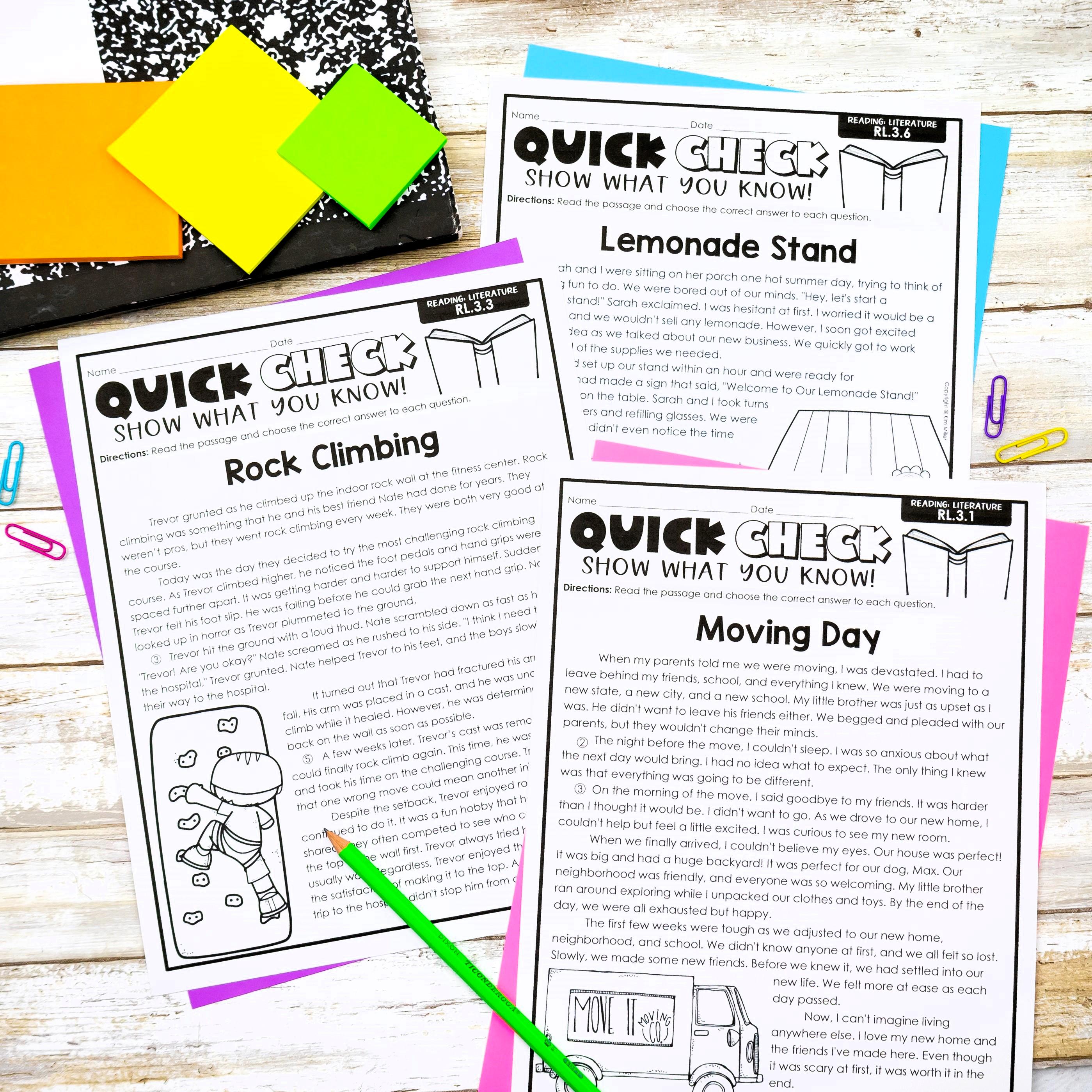 3rd Grade Reading Comprehension Passages & Questions, 3rd Grade Reading ...