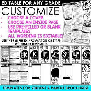 Welcome Back to School EDITABLE Letter Brochure Meet the Teacher ...