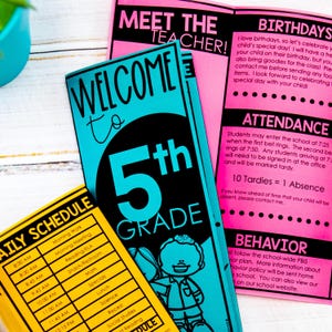 Welcome Back to School EDITABLE Letter Brochure Meet the Teacher ...