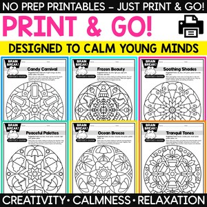 Mindfulness Coloring Pages Activities for Kids | Coloring Pages for ...