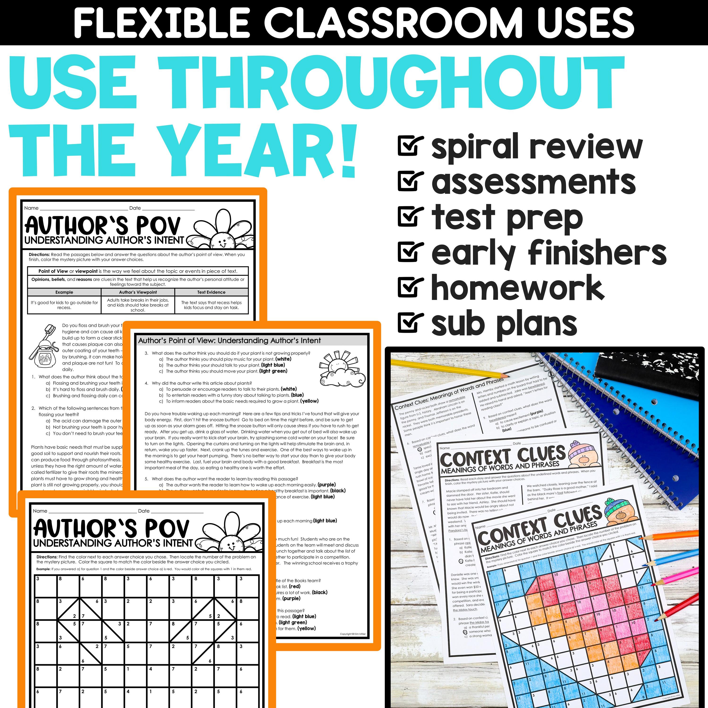 Reading Comprehension Bundle PDF, Digital Download Printables for 3rd ...