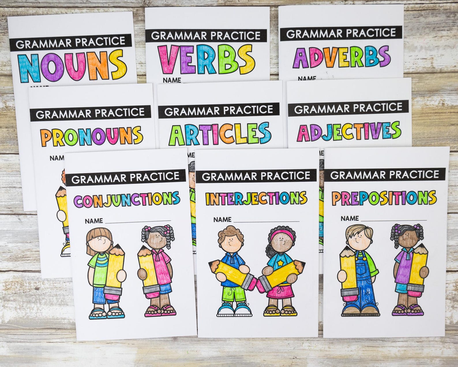 Parts of Speech Printable Worksheets, English Grammar Printable ...