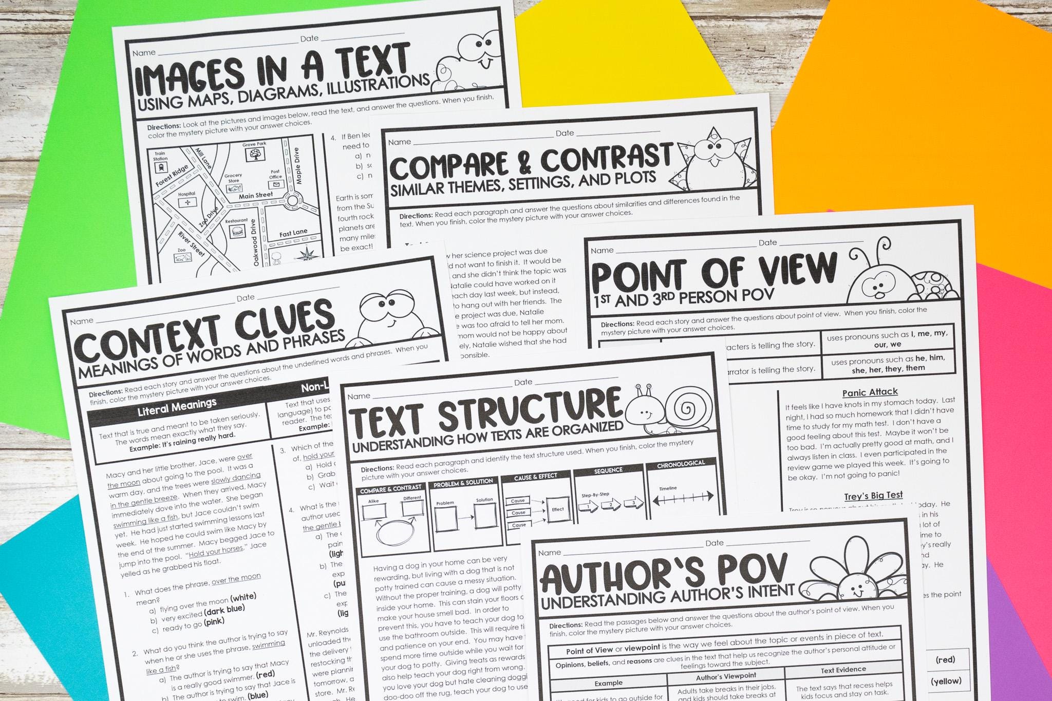 Spring Reading Comprehension Passages Worksheets Printables 3rd 4th ...