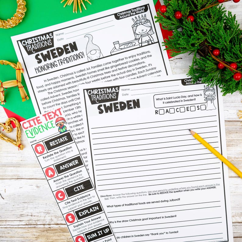Christmas Around the World Reading Passages, 4th 5th Grade Reading ...