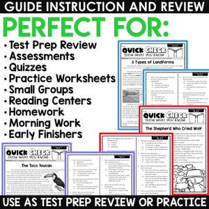 3rd Grade Reading Comprehension Passages & Questions, 3rd Grade Reading ...