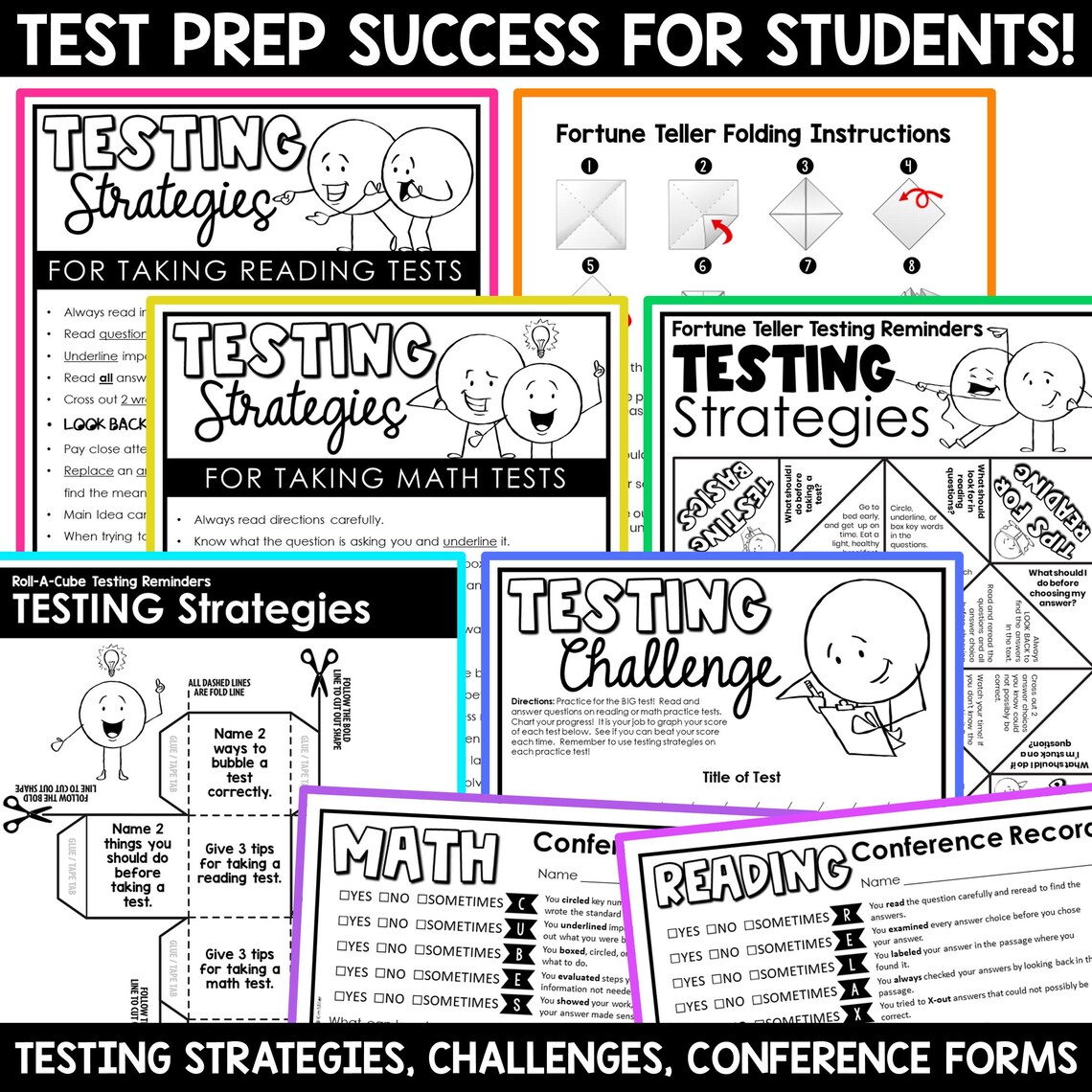 Test Taking Strategies & Motivational Games | Classroom Test Prep ...