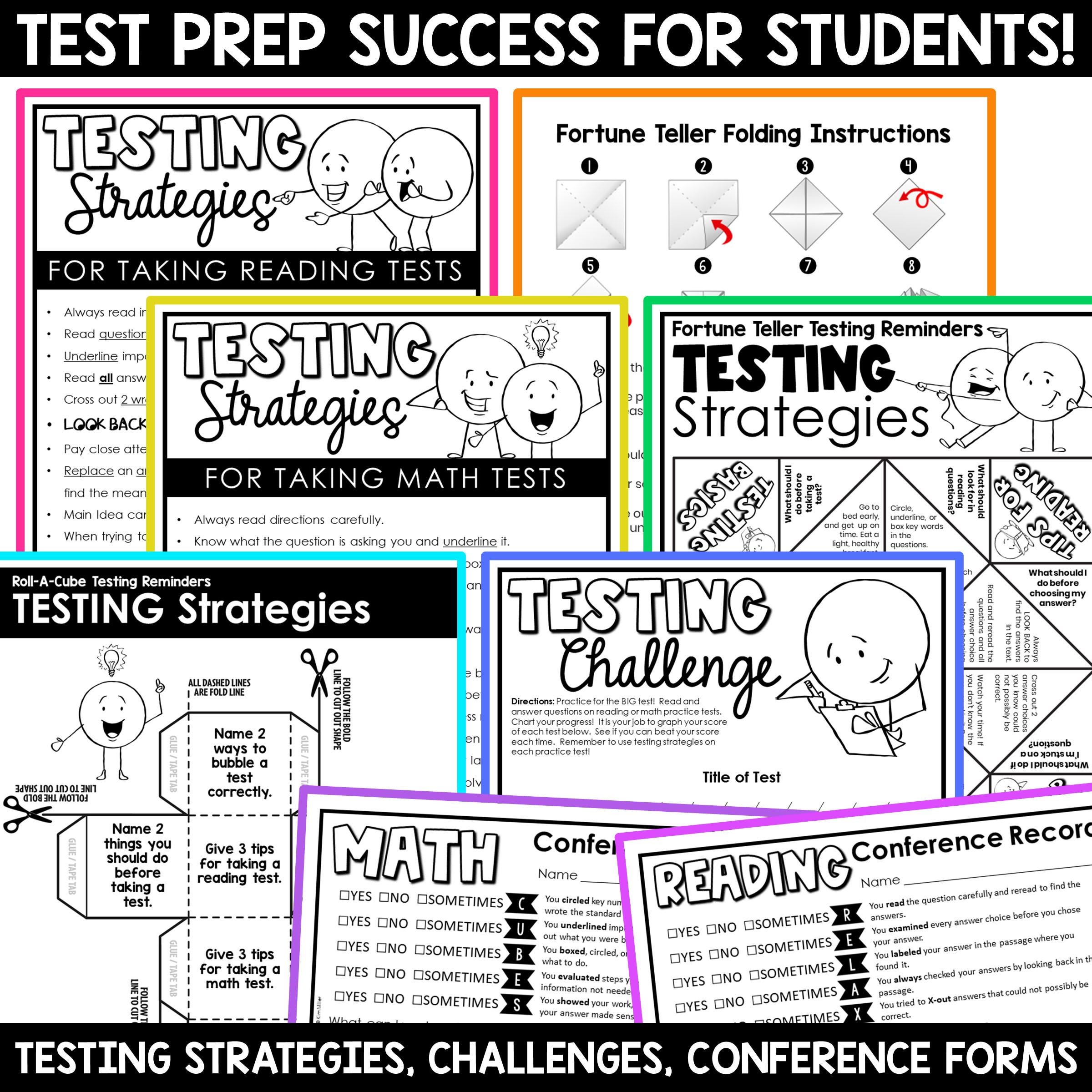 Test Taking Strategies & Motivational Games | Classroom Test Prep ...