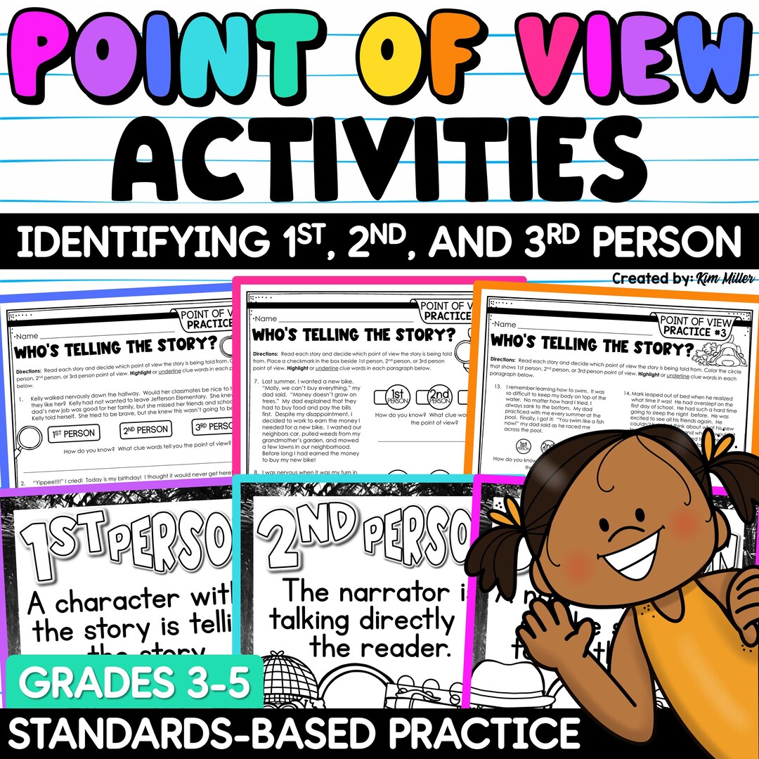 Point of View Activities and Anchor Charts, Reading Comprehension ...