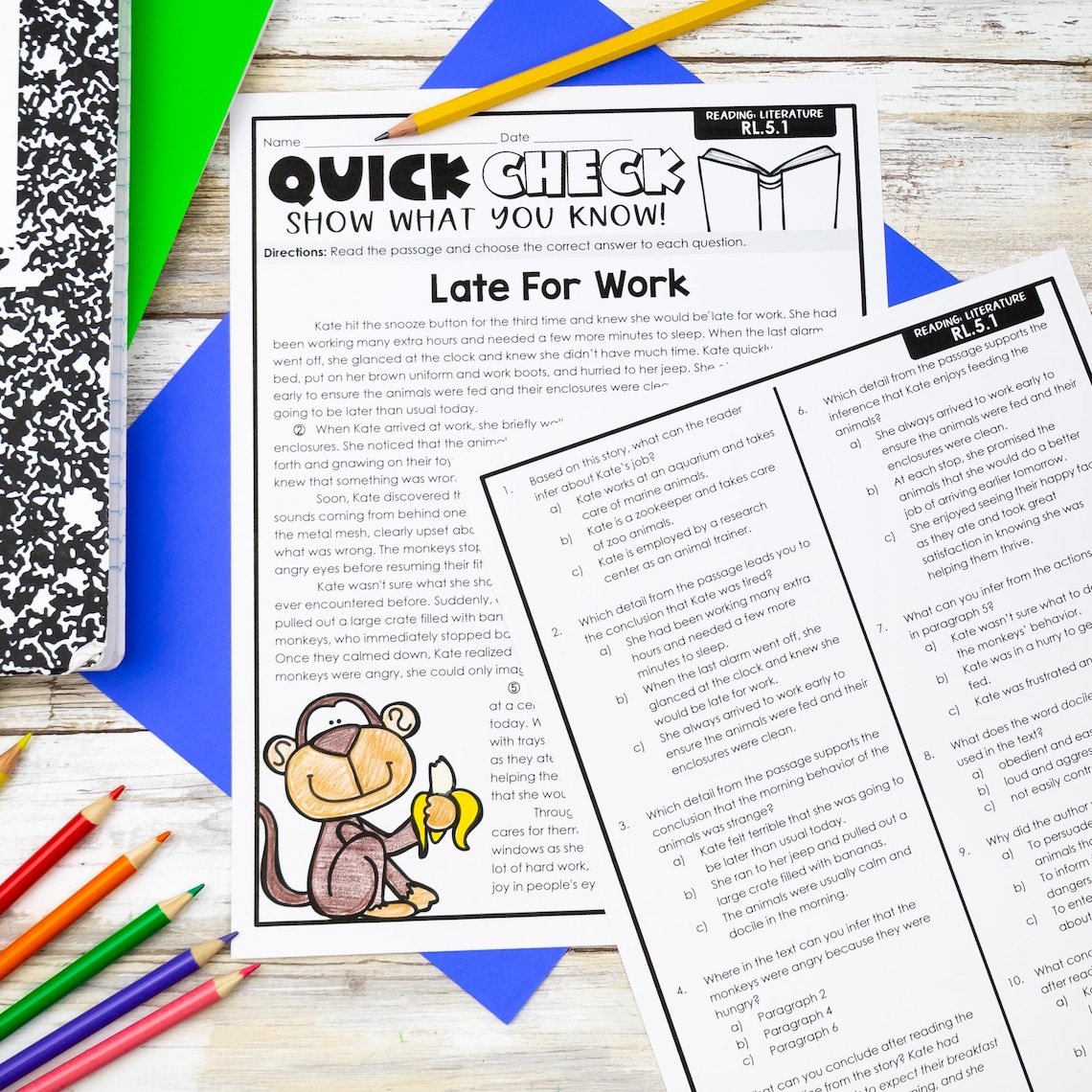 5th Grade Reading Comprehension Passages & Questions, 5th Grade Reading ...