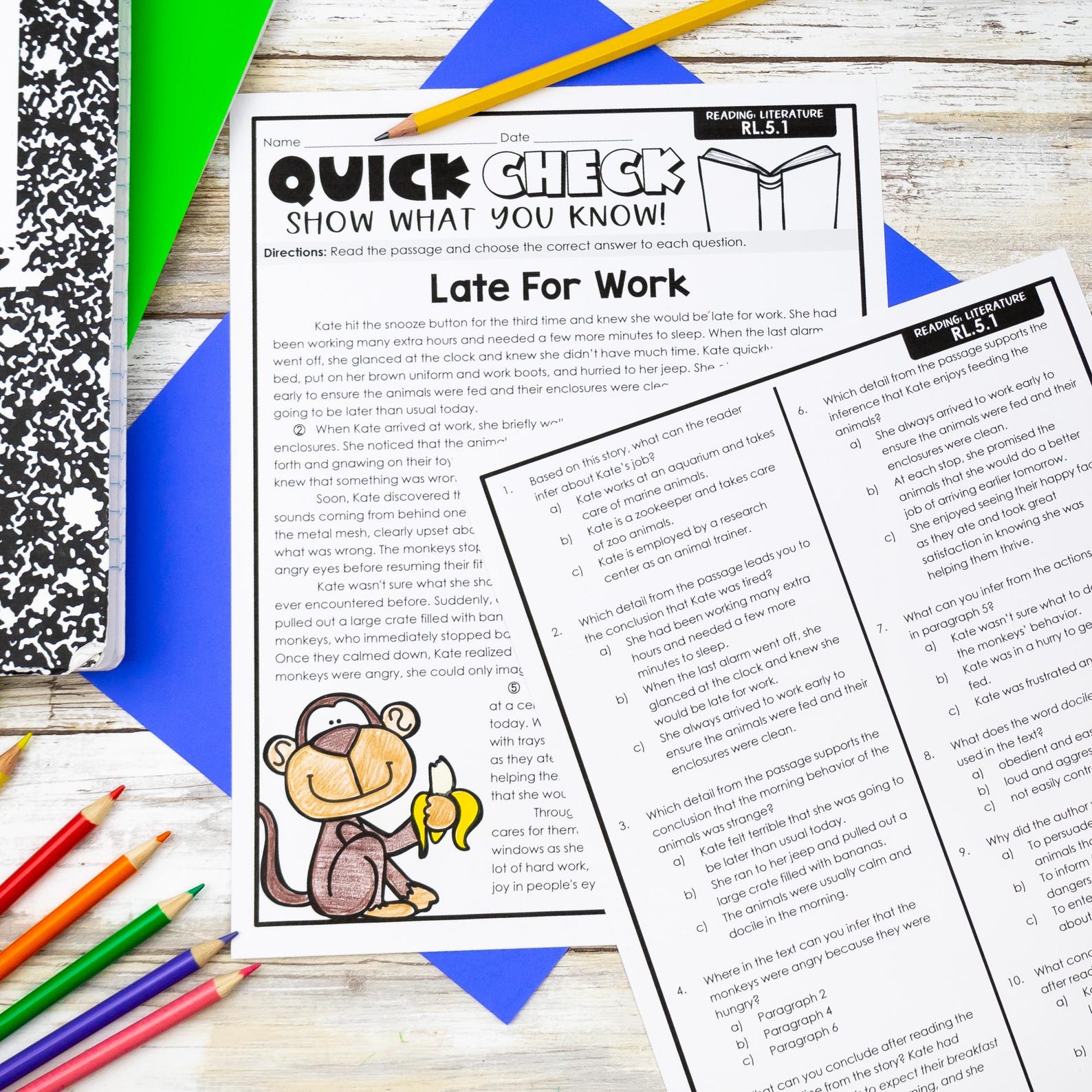 5th Grade Reading Comprehension Passages & Questions, 5th Grade Reading ...