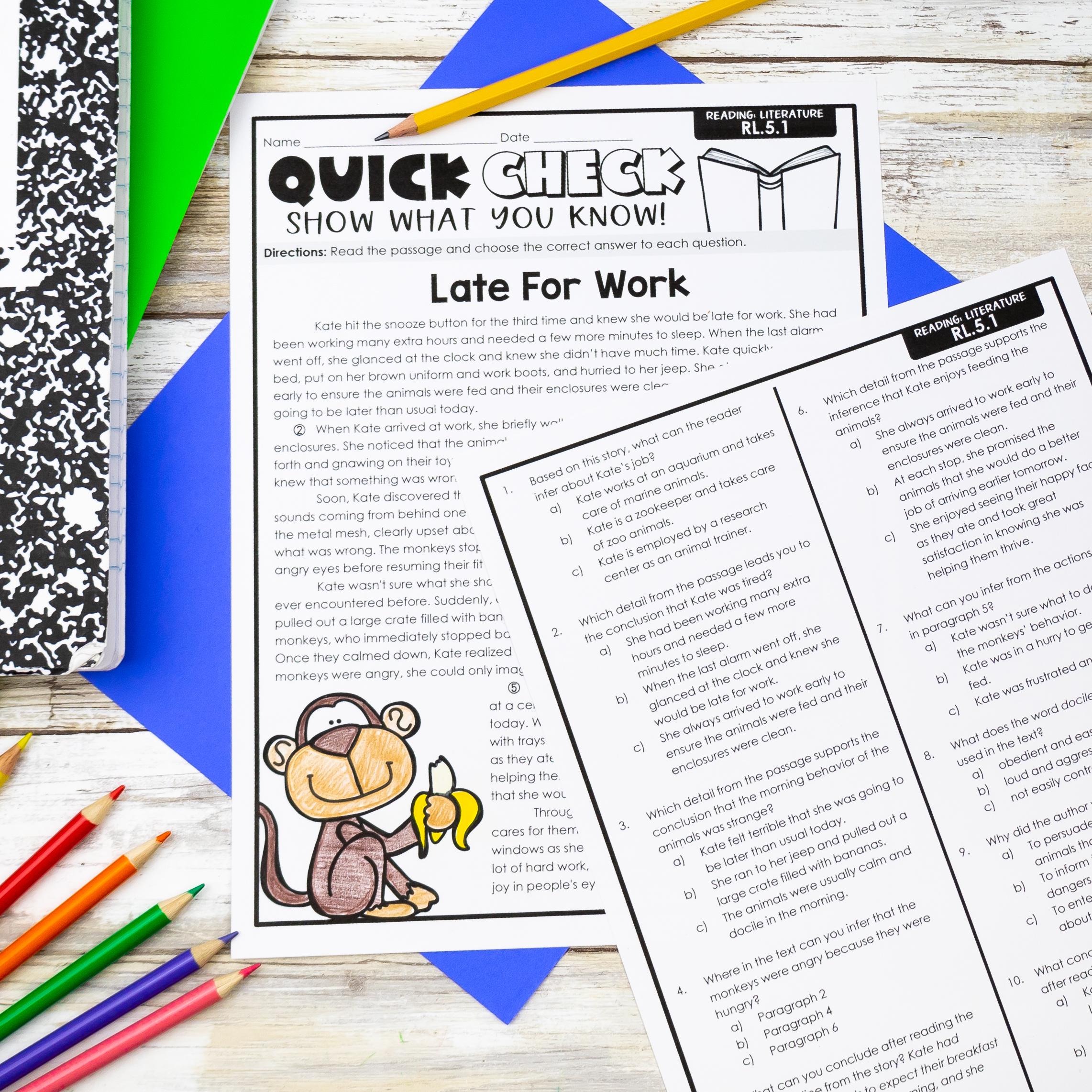 5th Grade Reading Comprehension Passages & Questions, 5th Grade Reading ...