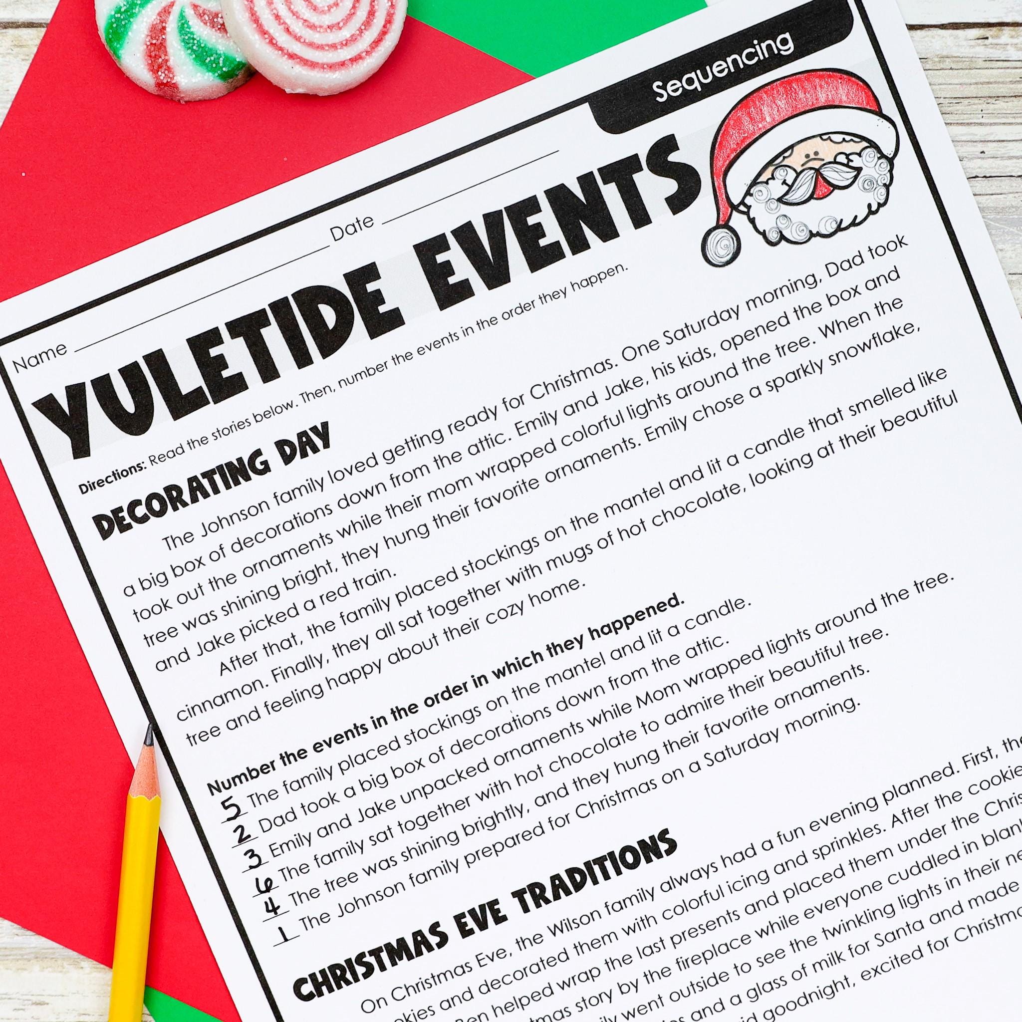 Christmas Reading Worksheets for 4th & 5th Grade | No Prep Printable ...