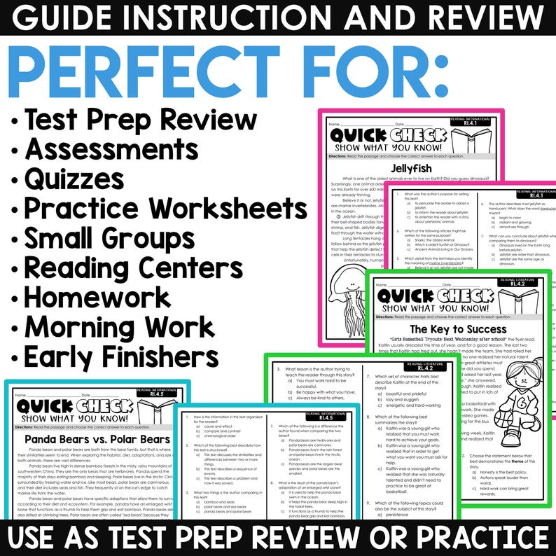 4th Grade Reading Comprehension Passages & Questions, 4th Grade Reading ...