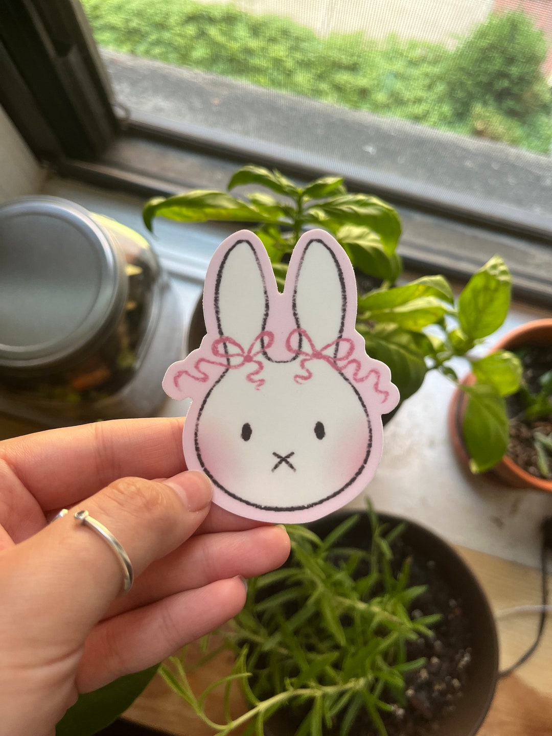 Coquette Miffy Sticker - Etsy