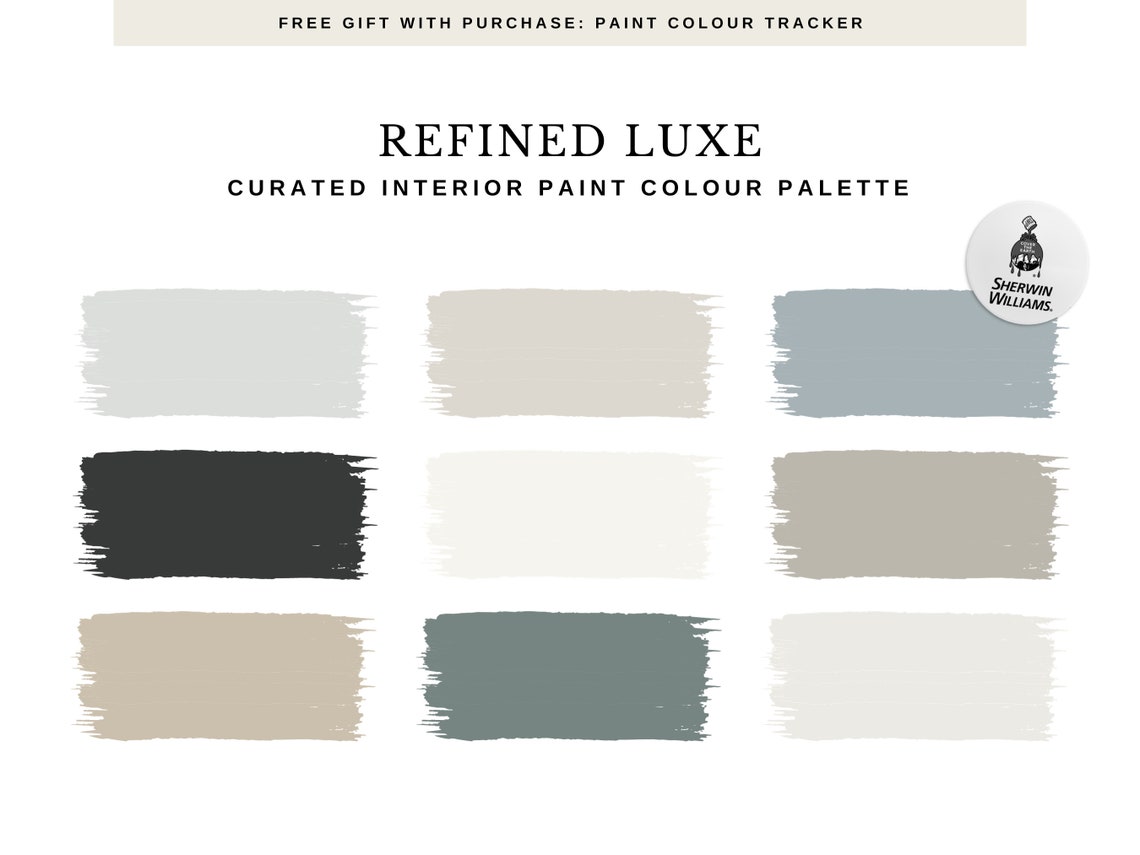 Refined Luxe Colours, Whole House Colour Palette, Sherwin-williams ...