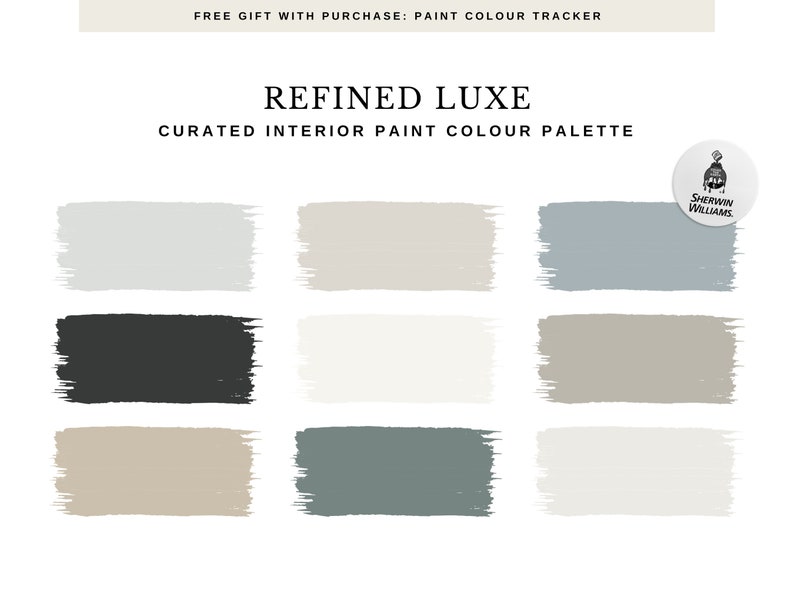Refined Luxe Colours, Whole House Colour Palette, Sherwin-williams ...