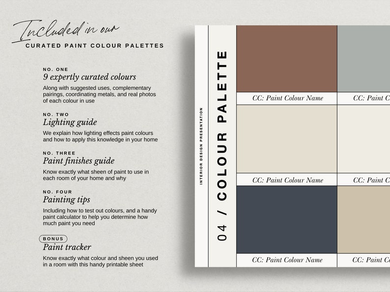 Muted Mid Century Modern Colours, Whole House Colour Palette, Sherwin ...