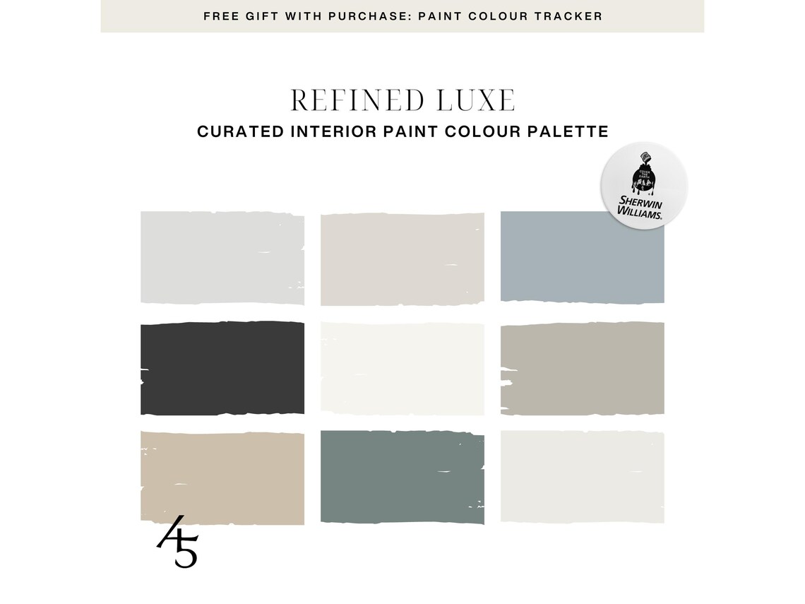 Refined Luxe Colours, Whole House Colour Palette, Sherwin-williams ...