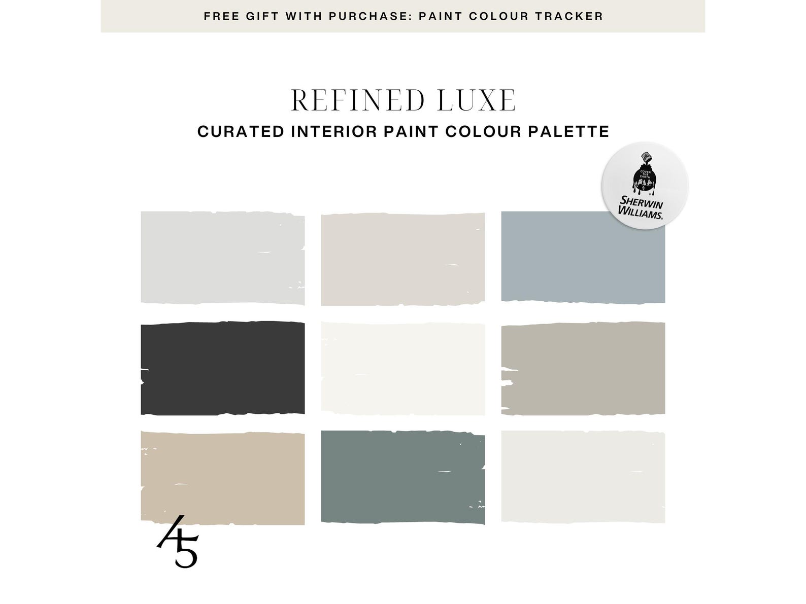 Refined Luxe Colours, Whole House Colour Palette, Sherwin-williams ...