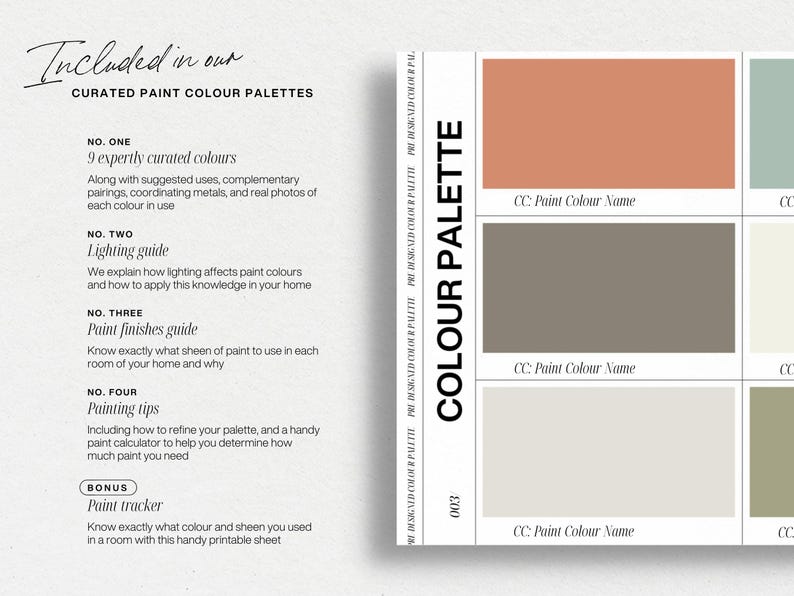 Mid-century Modern Colour Palette: Benjamin Moore Paint Colour Scheme ...