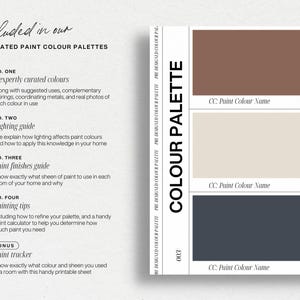 Muted Mid Century Modern Colours, Whole House Colour Palette, Sherwin ...