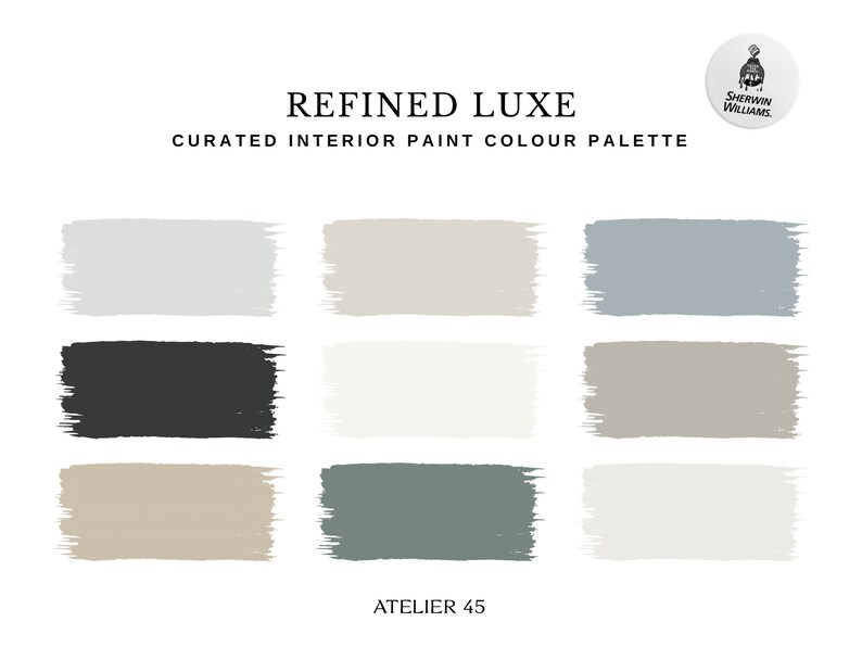 Refined Luxe Colours, Whole House Colour Palette, Sherwin-williams ...