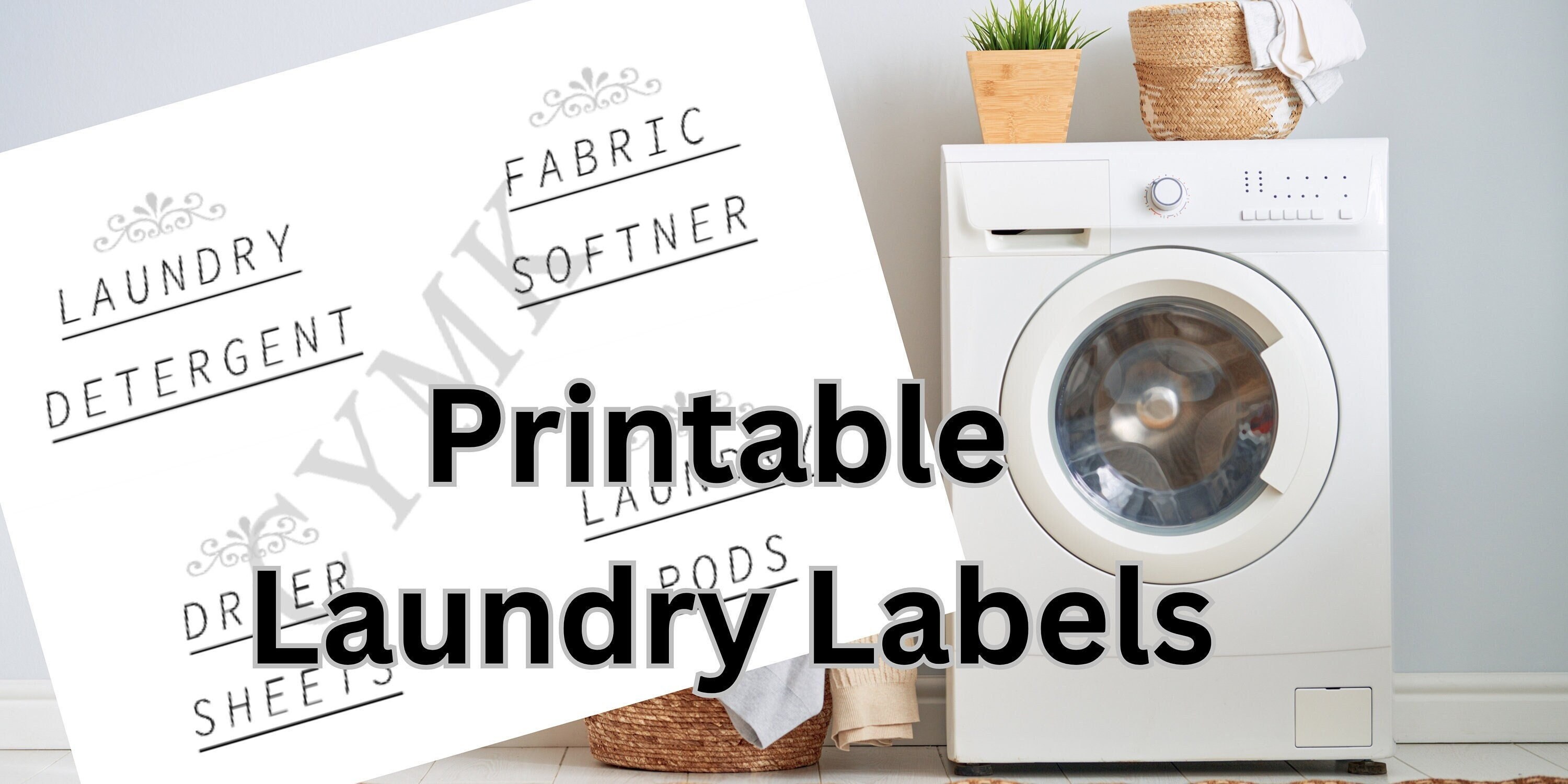 Printable Laundry Labels; Digital Download - Etsy