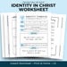 Identity in Christ Printable Worksheet Daily Positive Affirmation ...