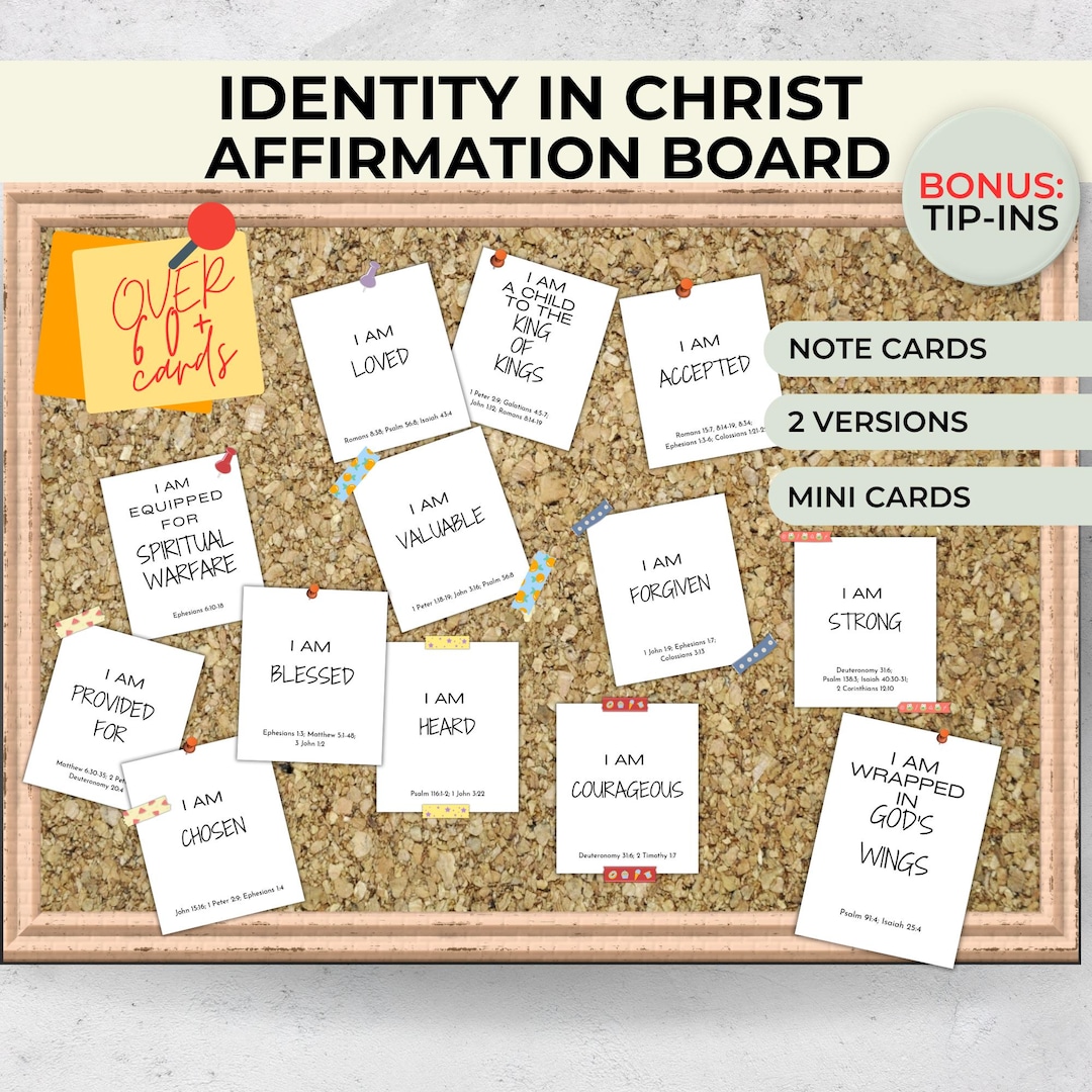 Printable Affirmations Cards Printable Affirmation Board Identity in ...