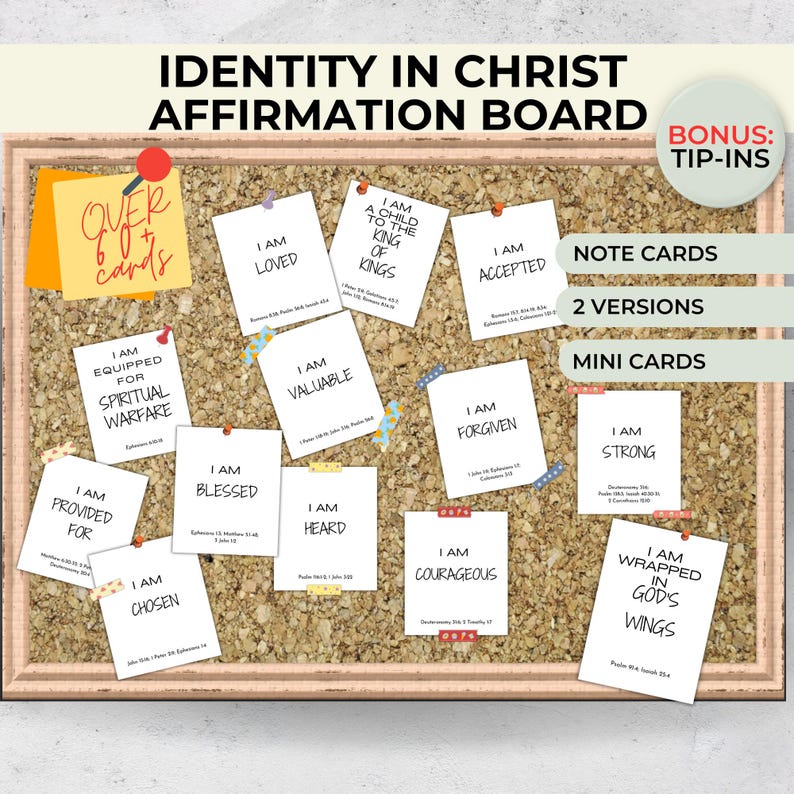 Printable Affirmations Cards Printable Affirmation Board Identity in ...