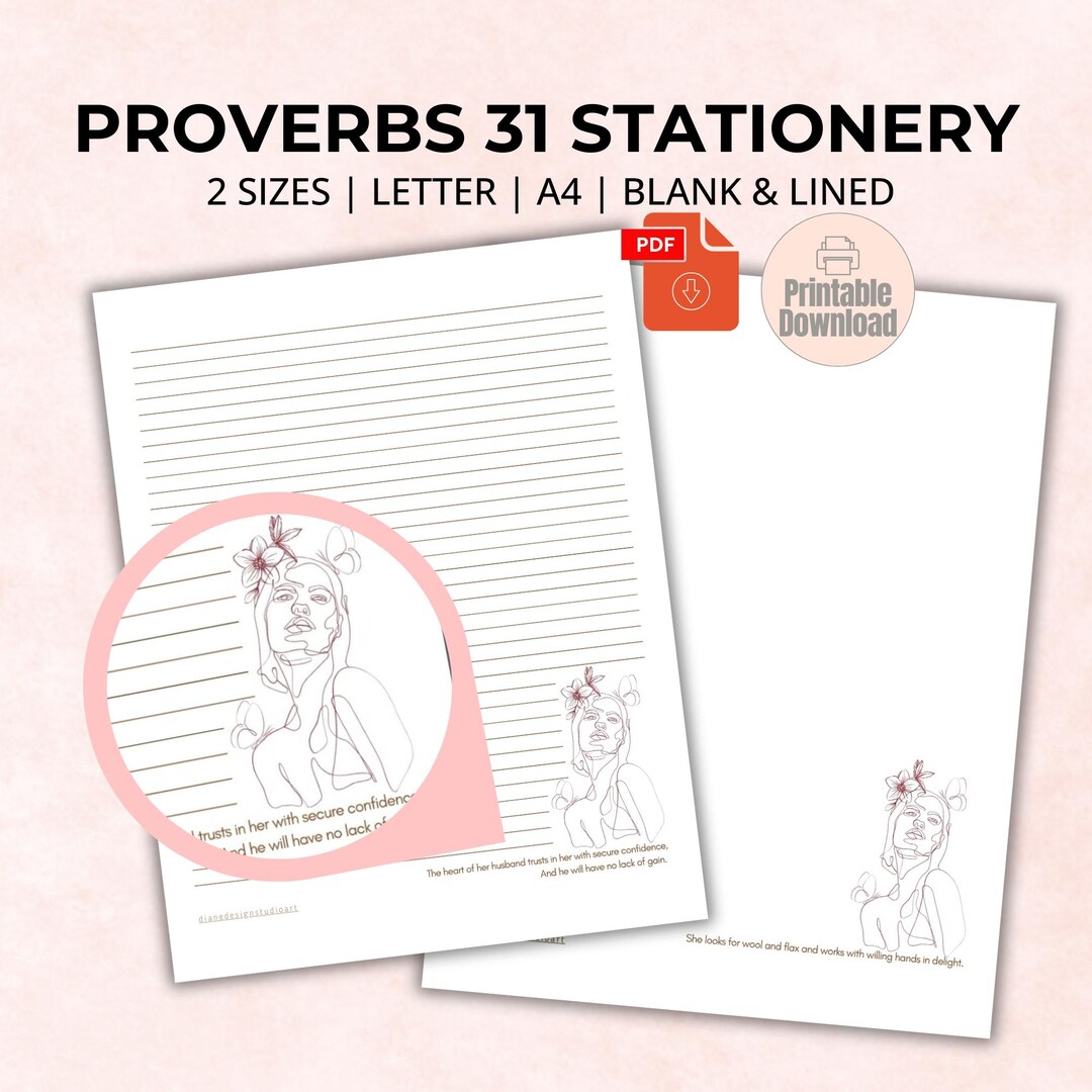 Modern Proverbs 31 Aesthetic Woman Art Scriptures Proverbs 31 Bridal ...