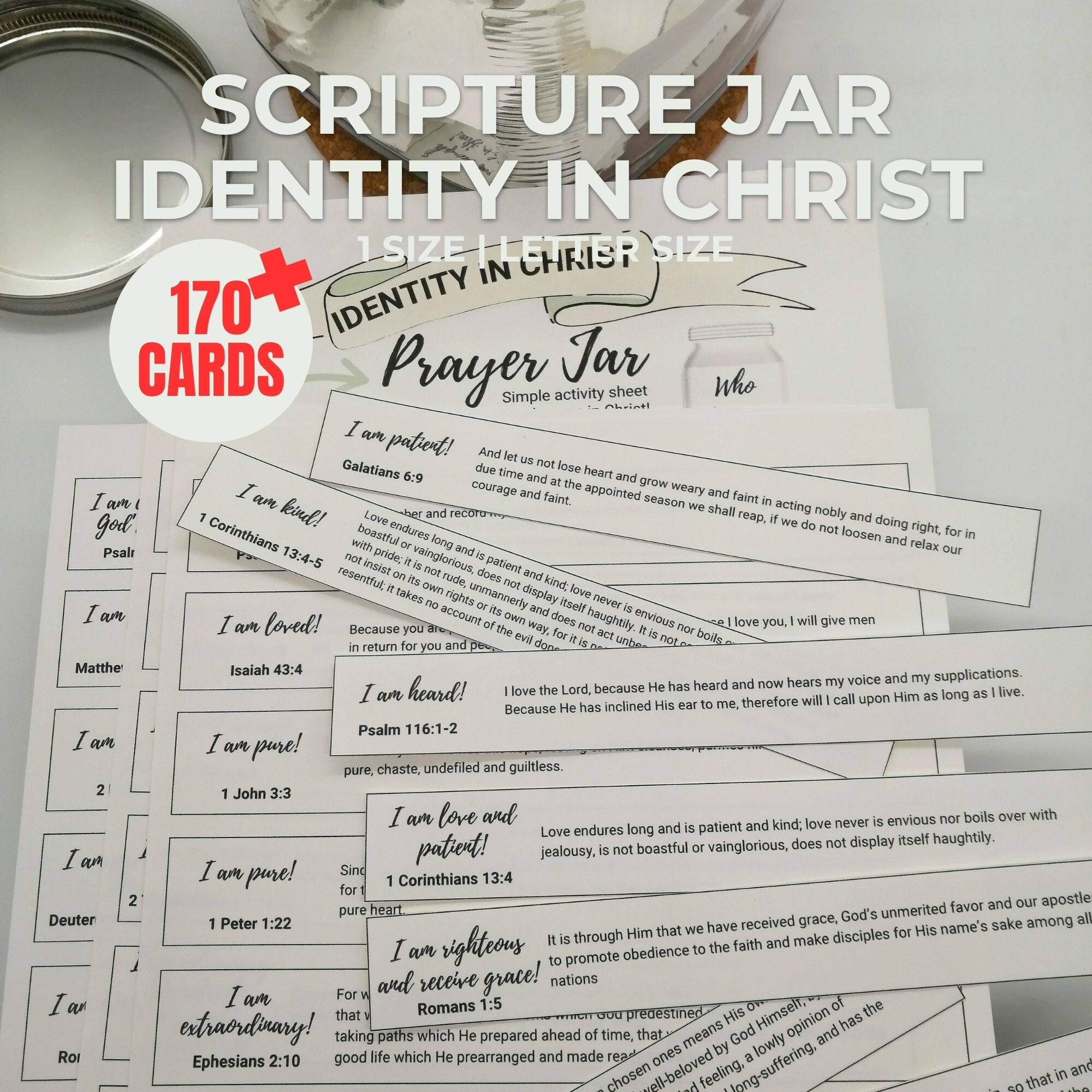 Family Activity Kit DIY Bible Verse Jar DIY Scripture Prayer Jar ...